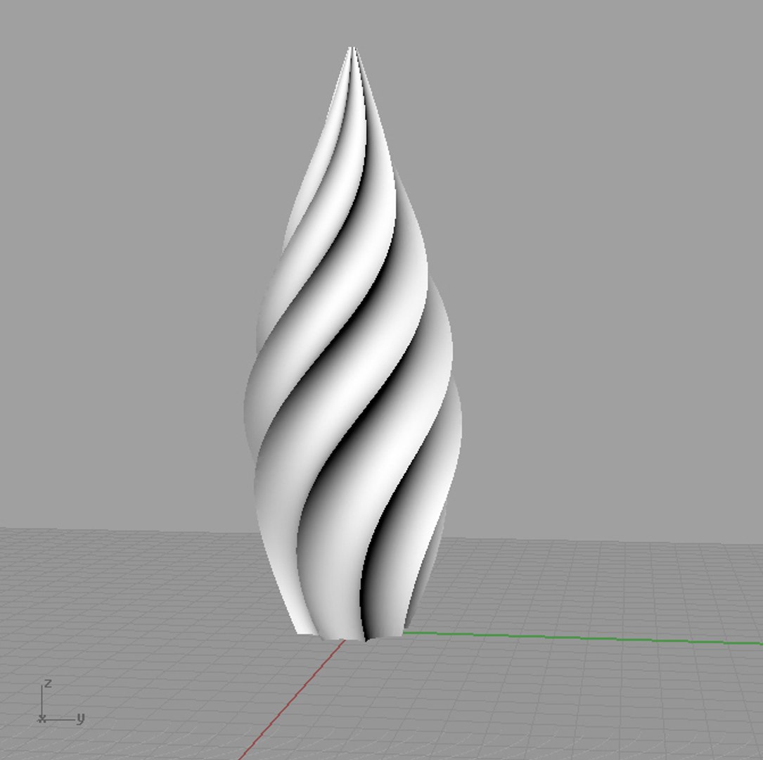 3d model twisted flame