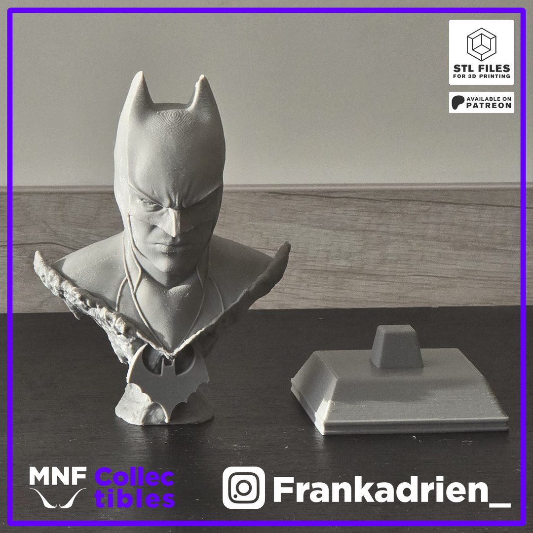 3D Batman Bust - Available On Patreon - TurboSquid 2419296