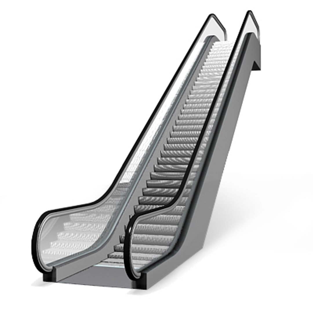 Escalator Walkway 3d Model