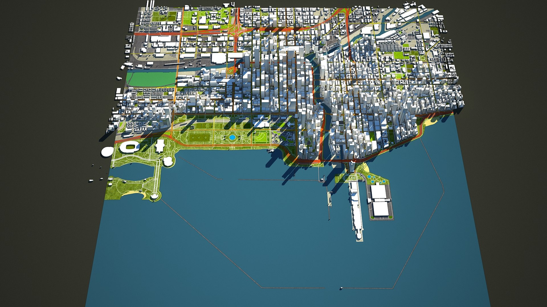 Chicago Downtown City 3D Model - TurboSquid 1504877