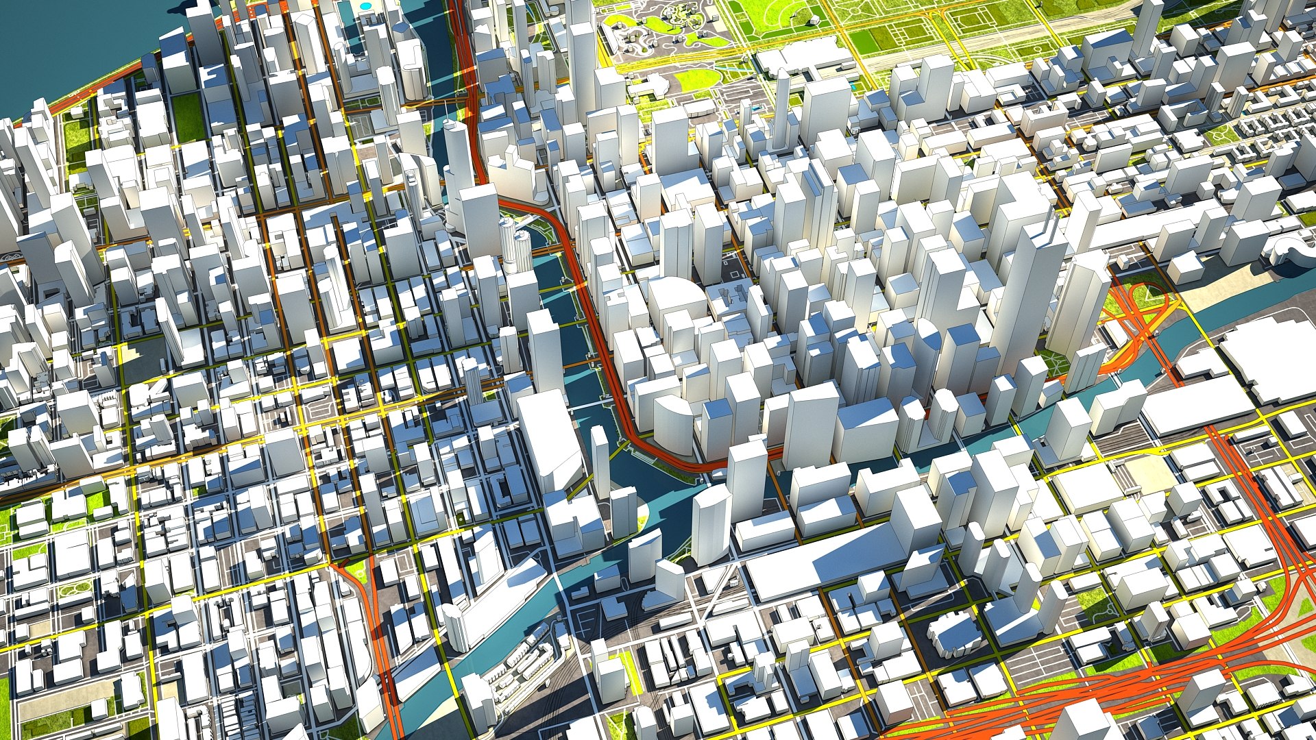 Chicago Downtown City 3D Model - TurboSquid 1504877