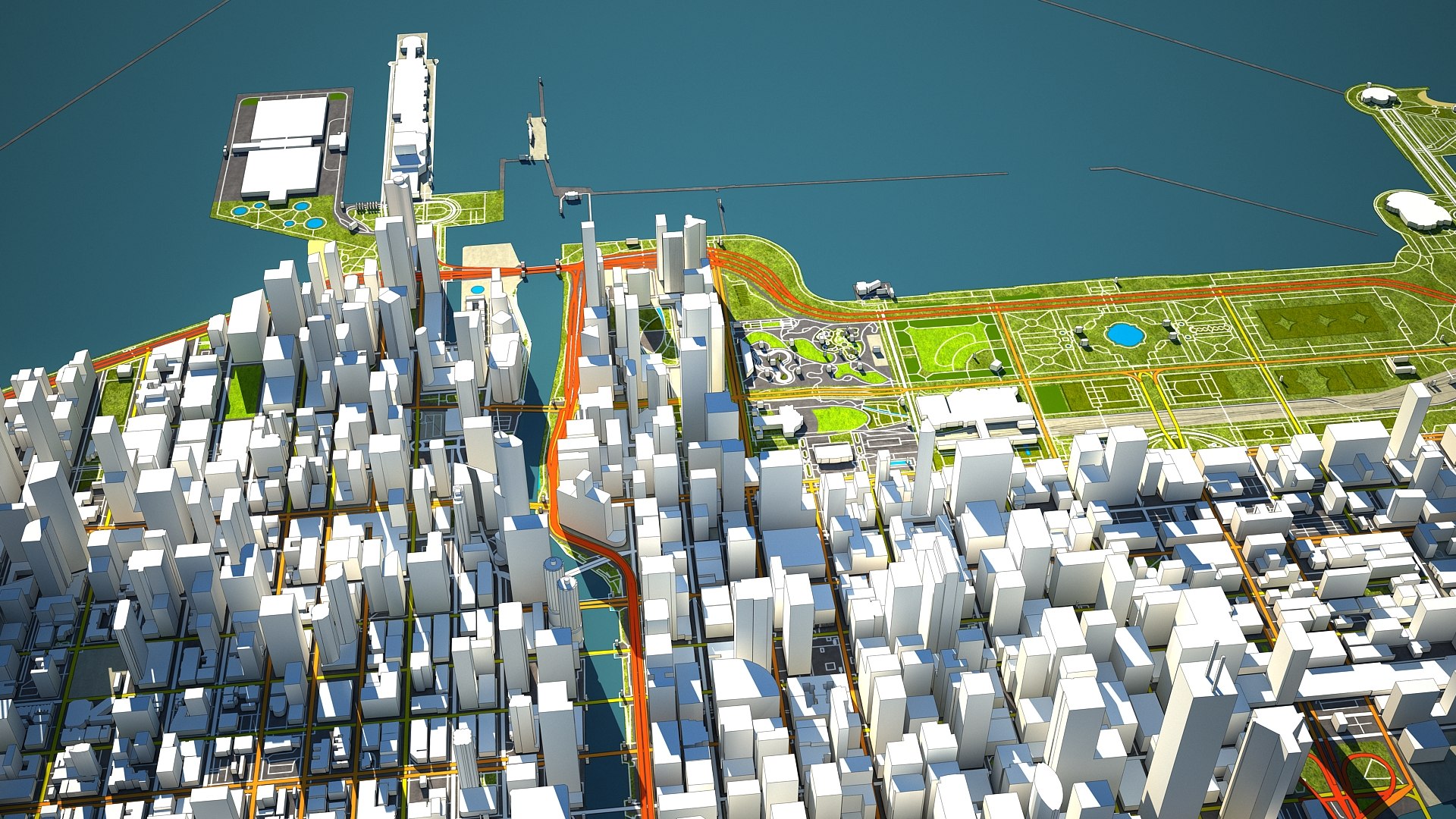Chicago Downtown City 3D Model - TurboSquid 1504877