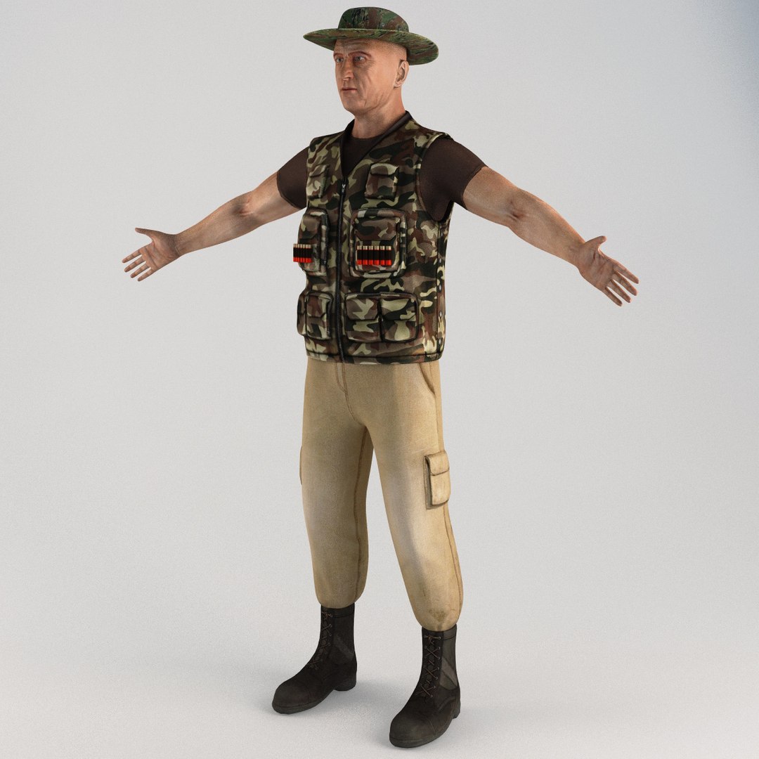 Hunter Games Modelled 3d Model