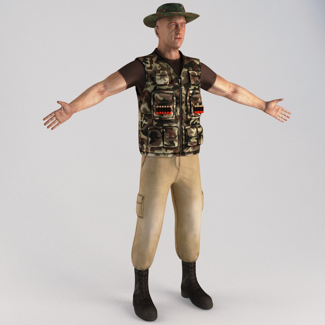 Hunter Games Modelled 3d Model