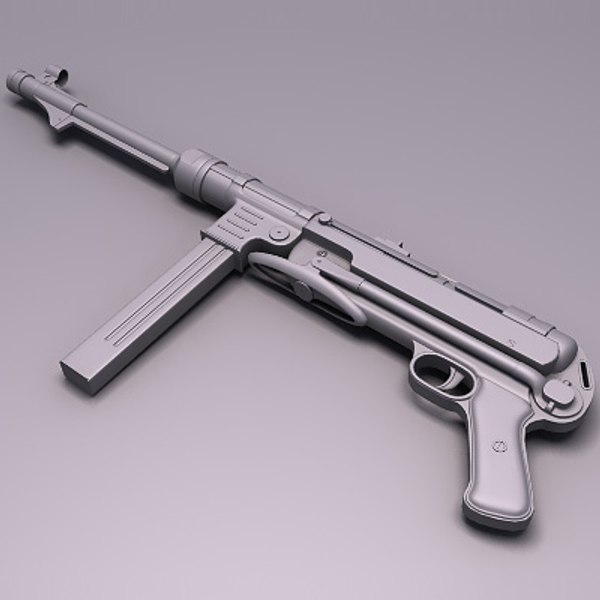 3d model mp40 machine gun