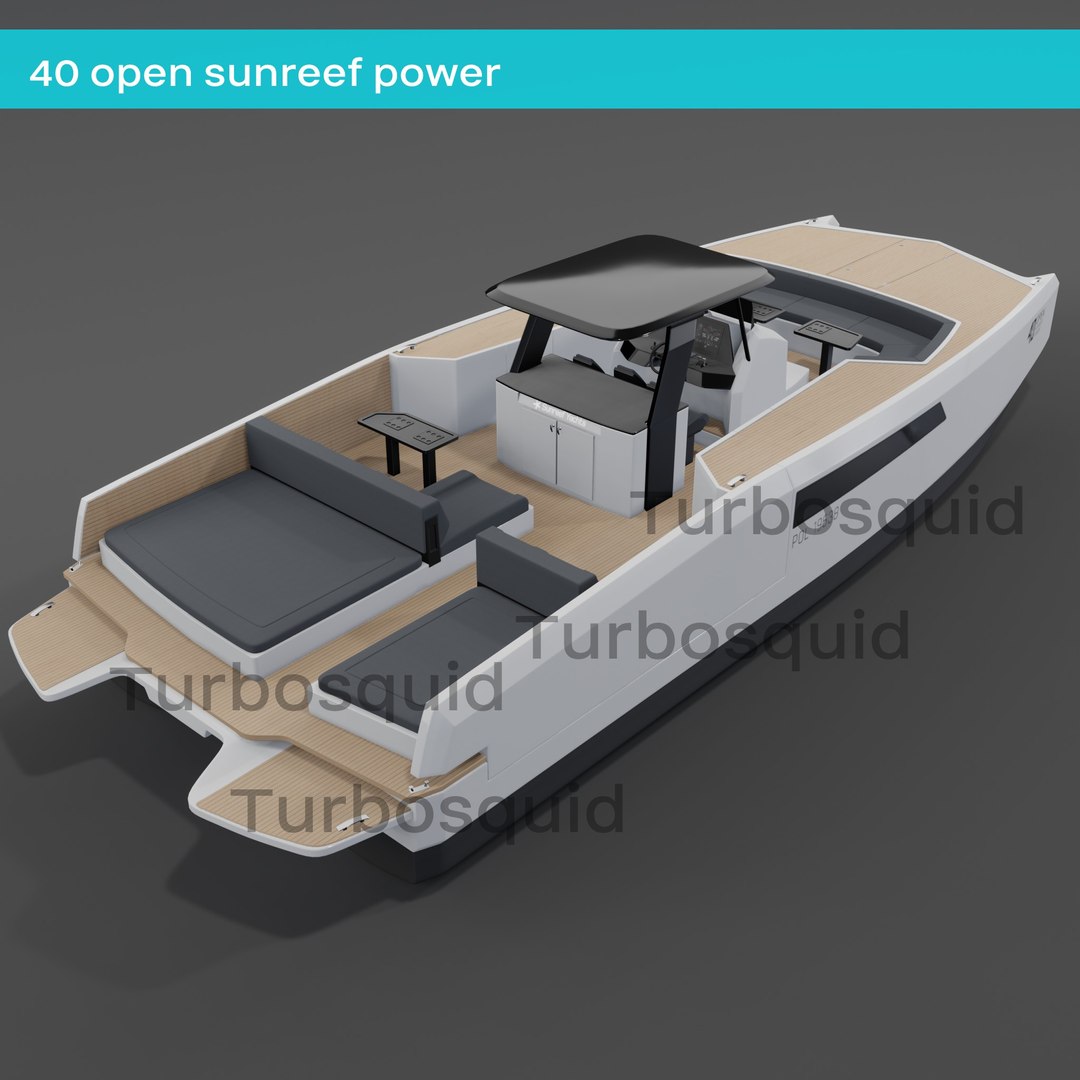 modelo 3d 40 Open Sunreef Power Catamaran - TurboSquid 2056799