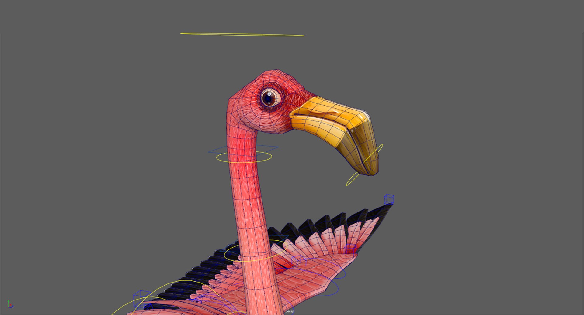 3D Flamingo Stylized - TurboSquid 1597081