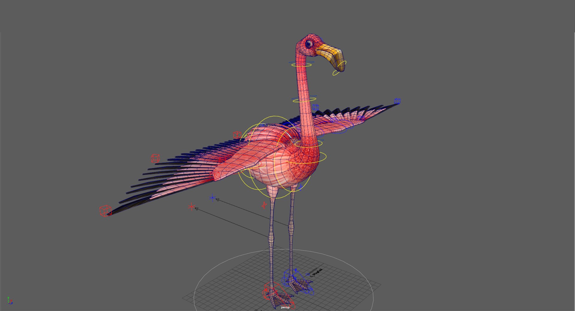 3D Flamingo Stylized - TurboSquid 1597081
