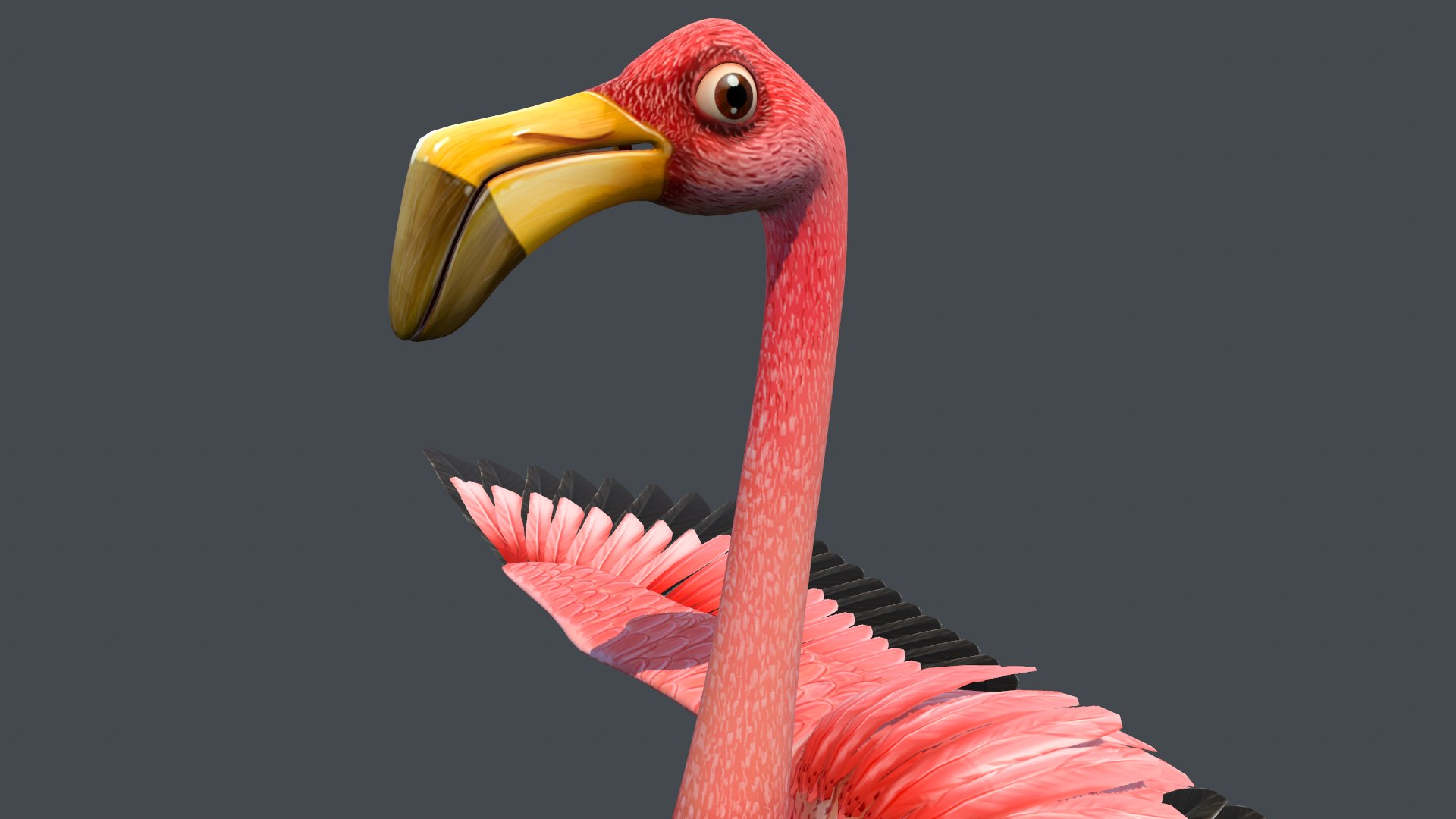 3D Flamingo Stylized - TurboSquid 1597081