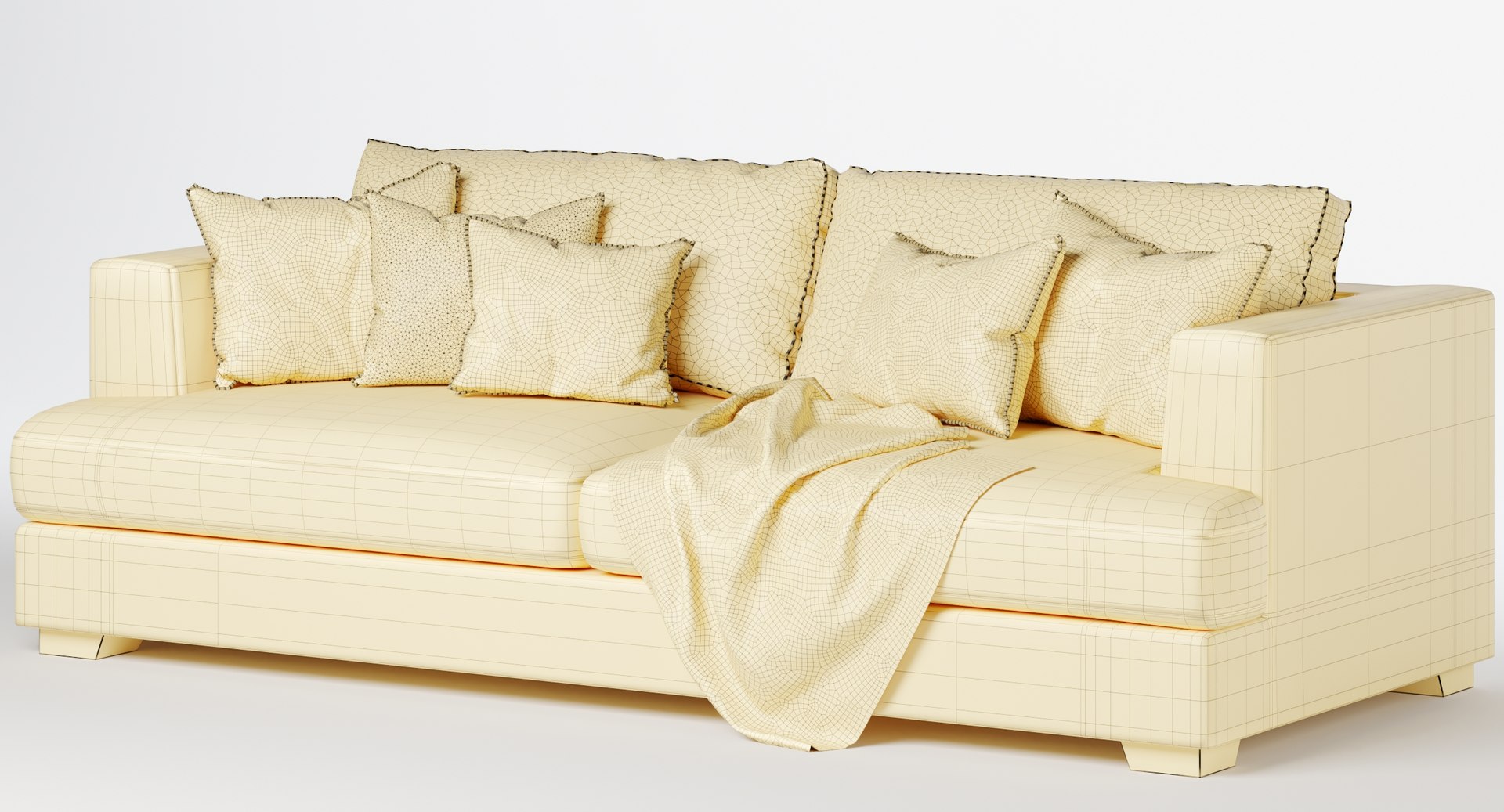 3D Brandon 3 Seater Sofa - TurboSquid 2199247