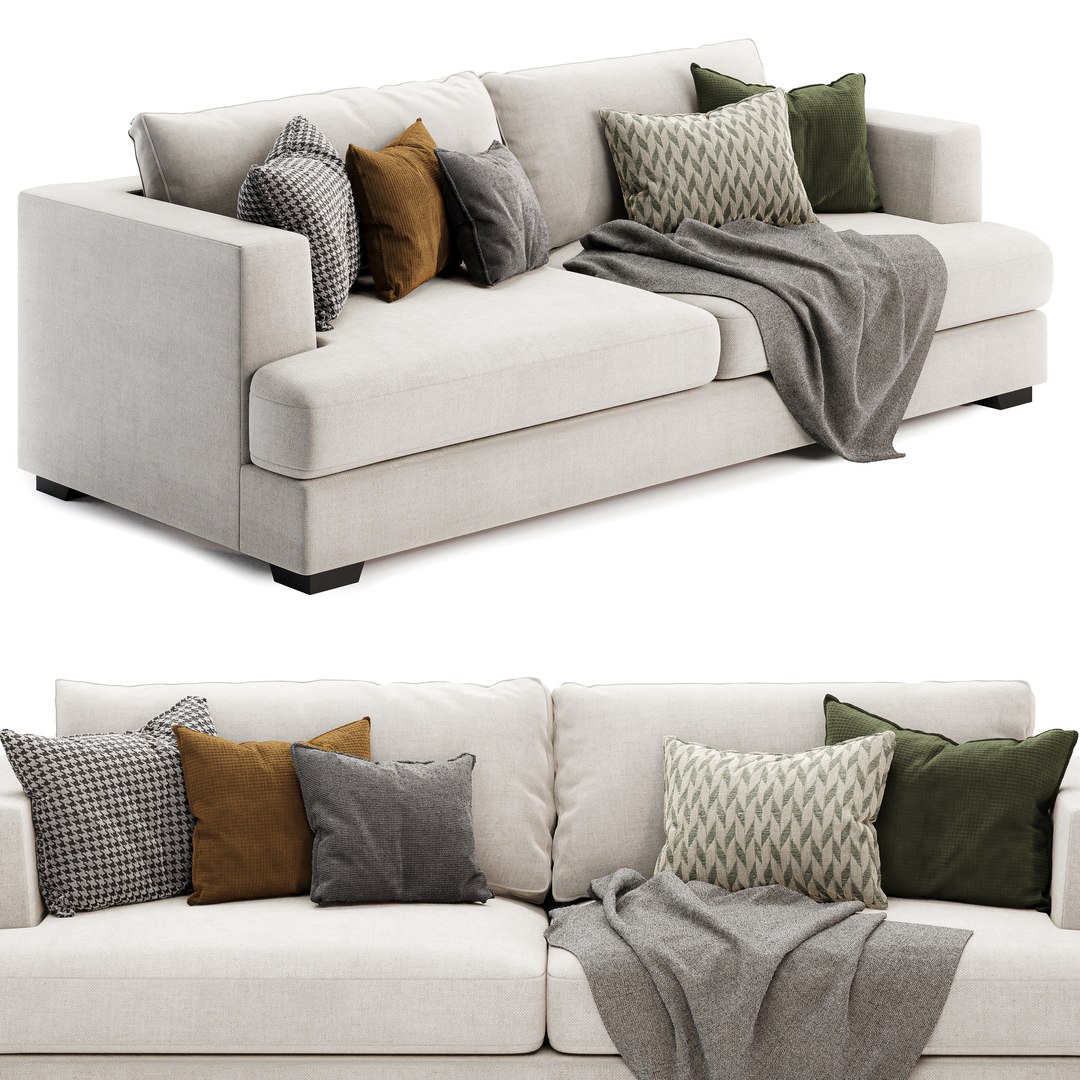 3D Brandon 3 Seater Sofa - TurboSquid 2199247