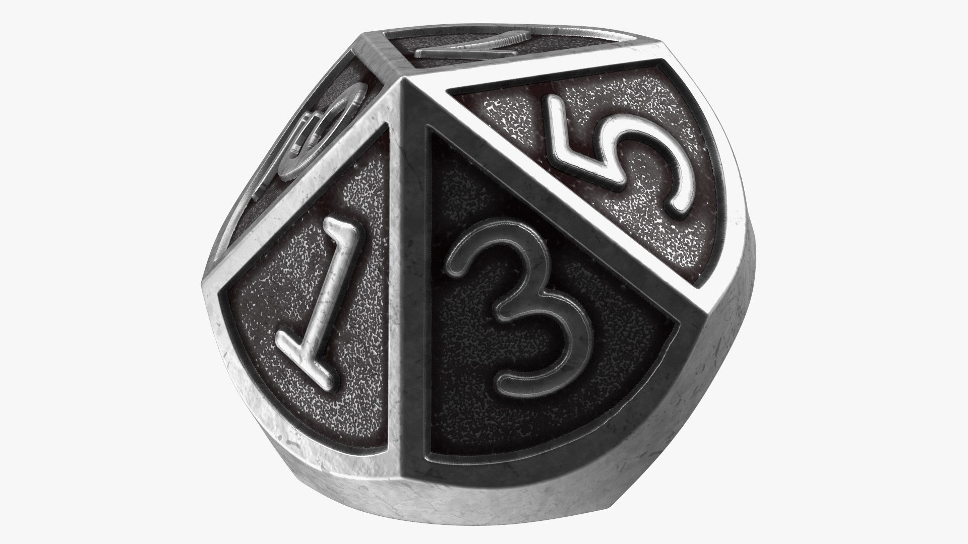 Silver DND Dice Set 3D Model - TurboSquid 2140462