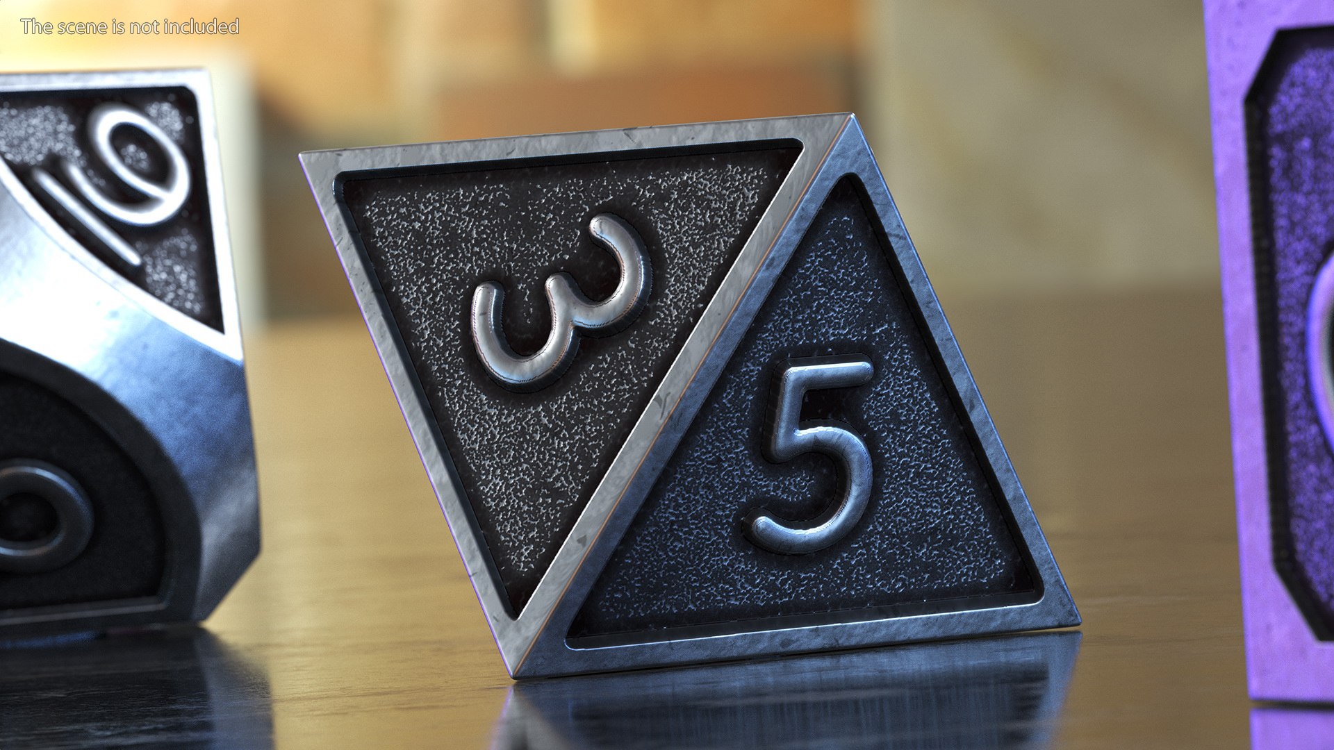 Silver DND Dice Set 3D model - TurboSquid 2140462