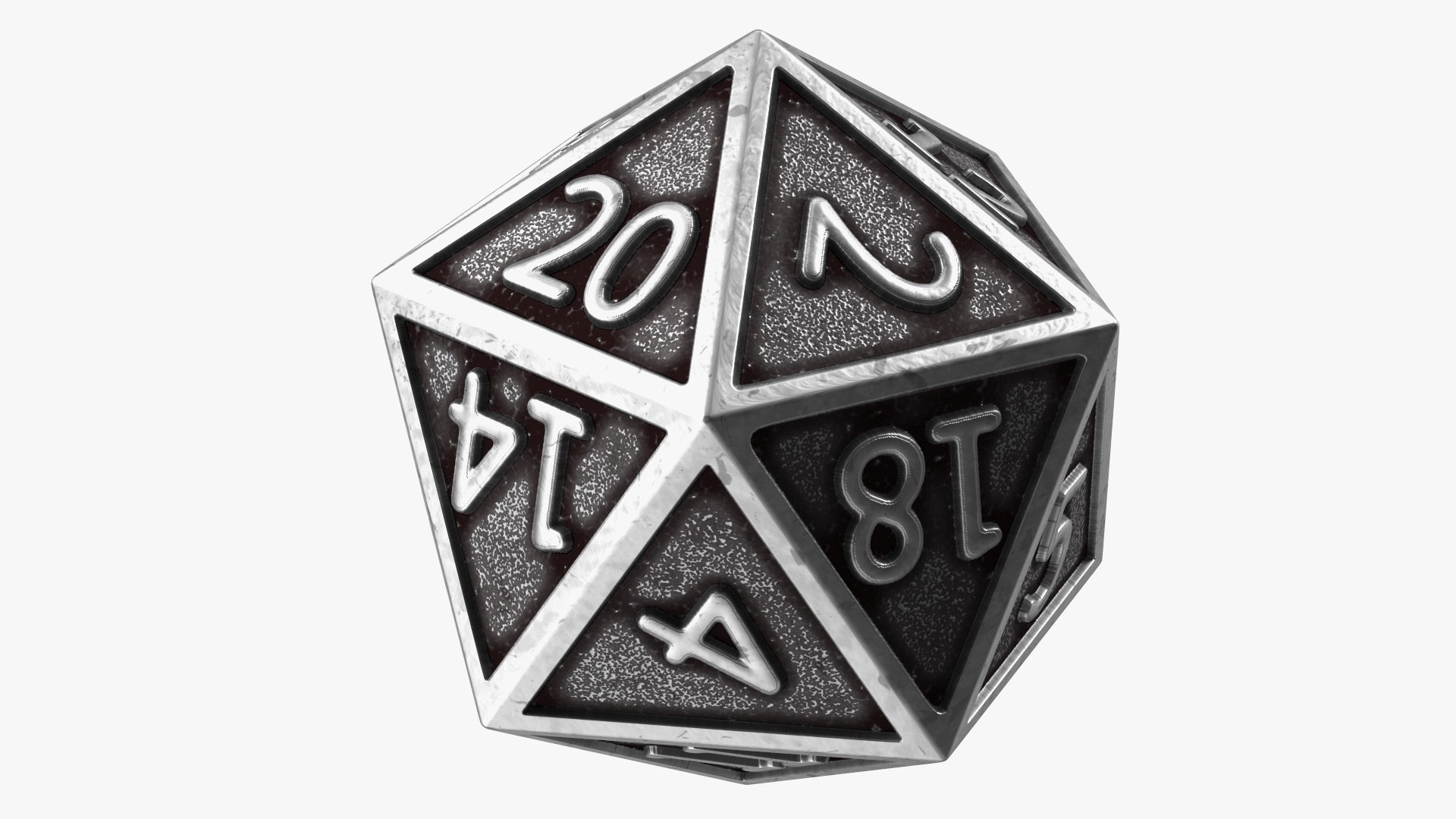 Silver DND Dice Set 3D Model - TurboSquid 2140462