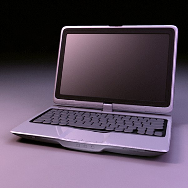 hp notebook 3d model