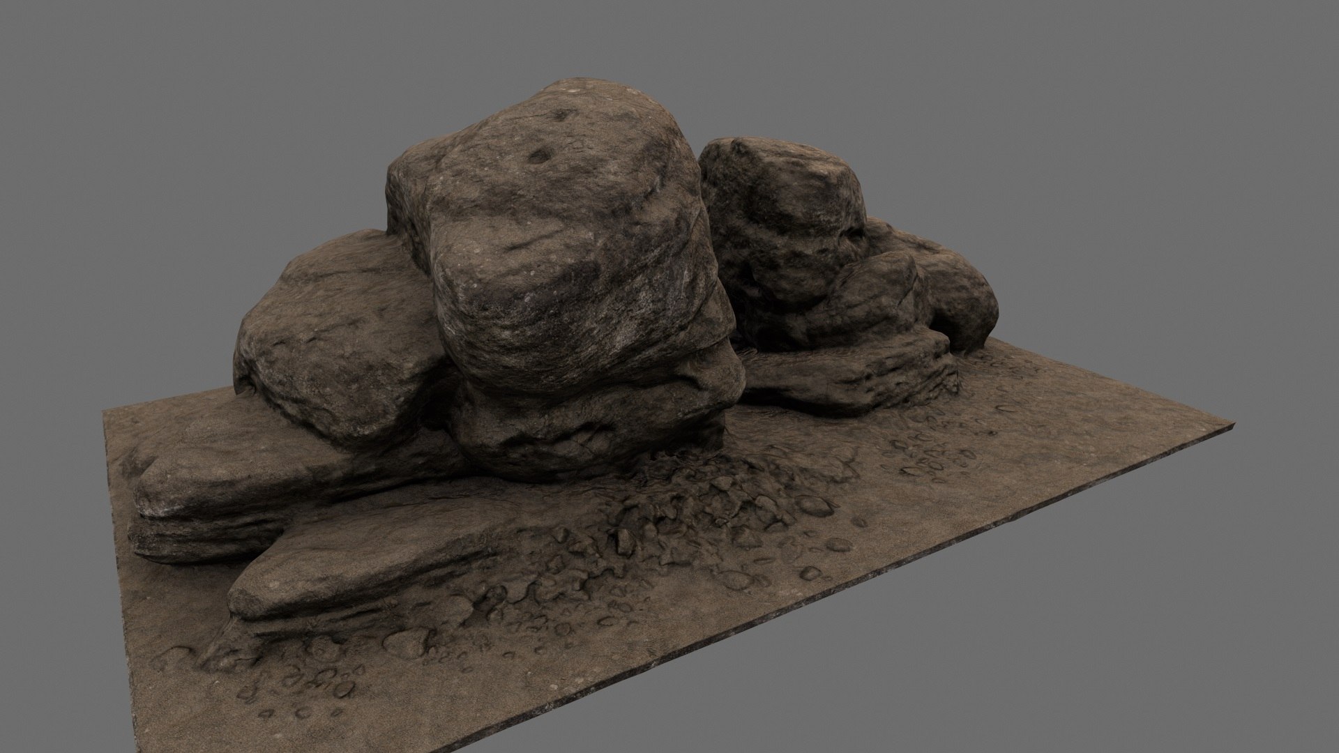 Desert Rock 3D Model - TurboSquid 1223681