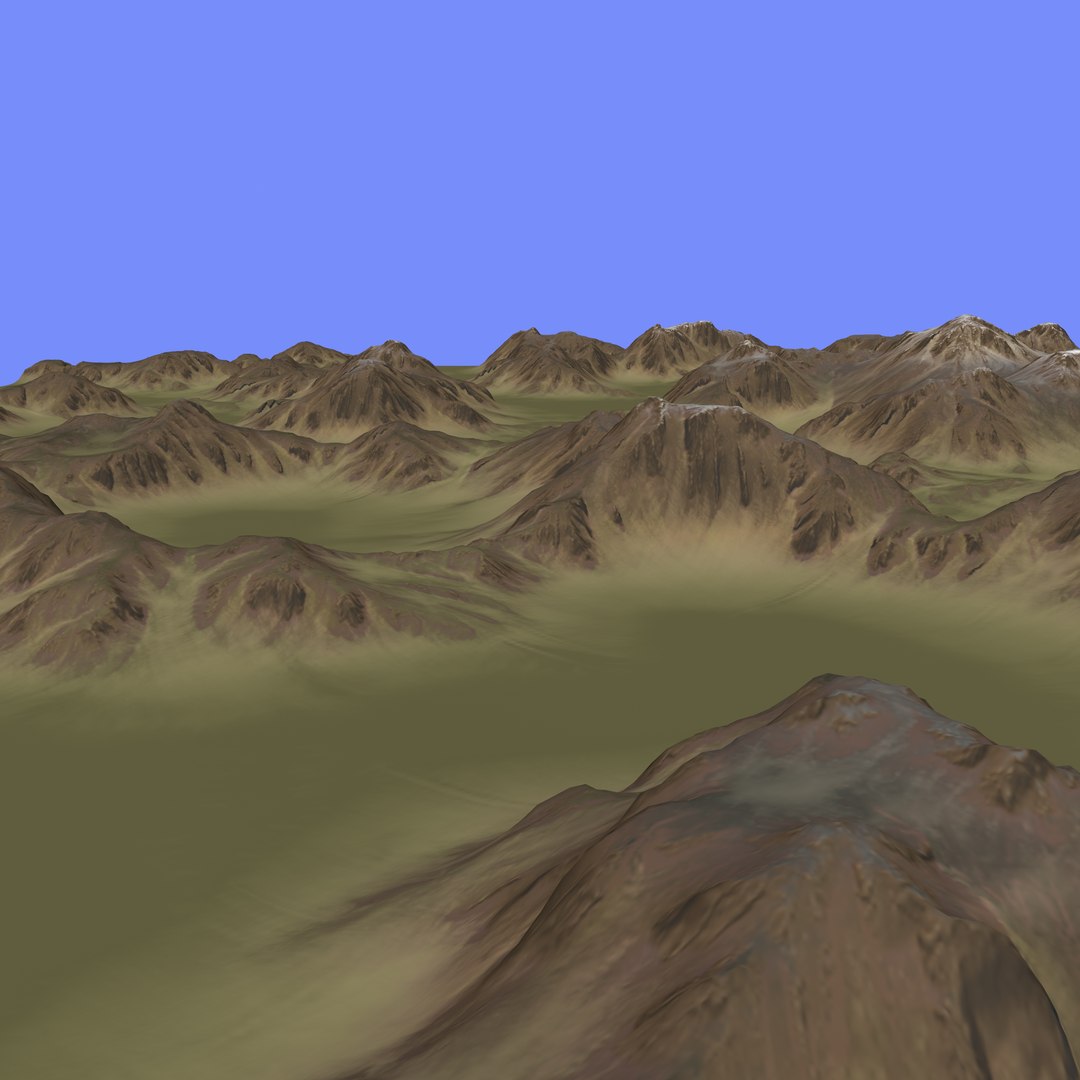3d Model Of Heightmap