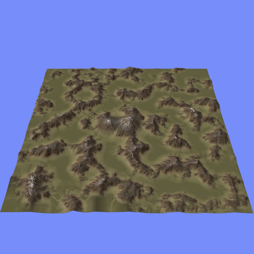3d Model Of Heightmap