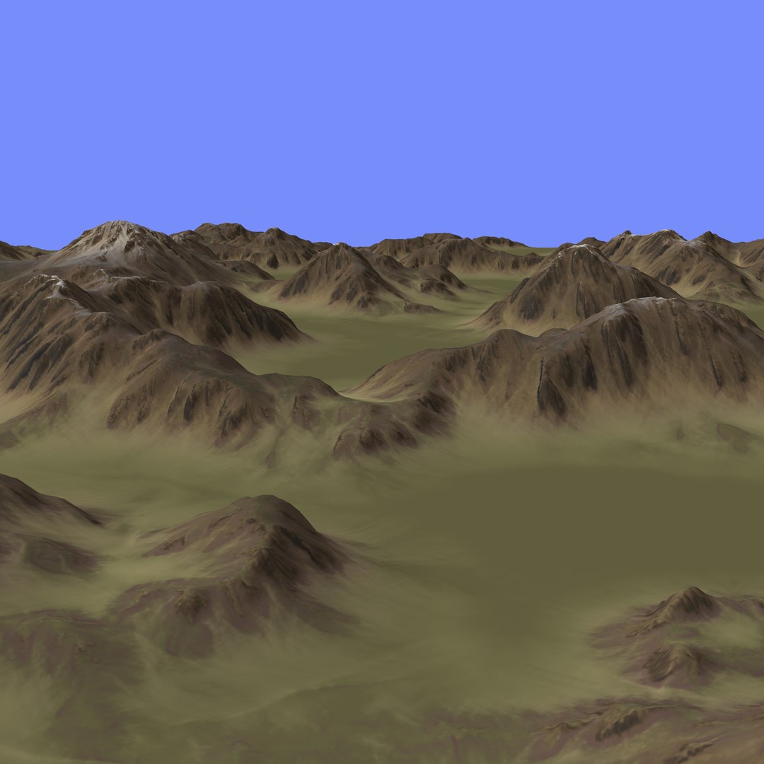 3d Model Of Heightmap