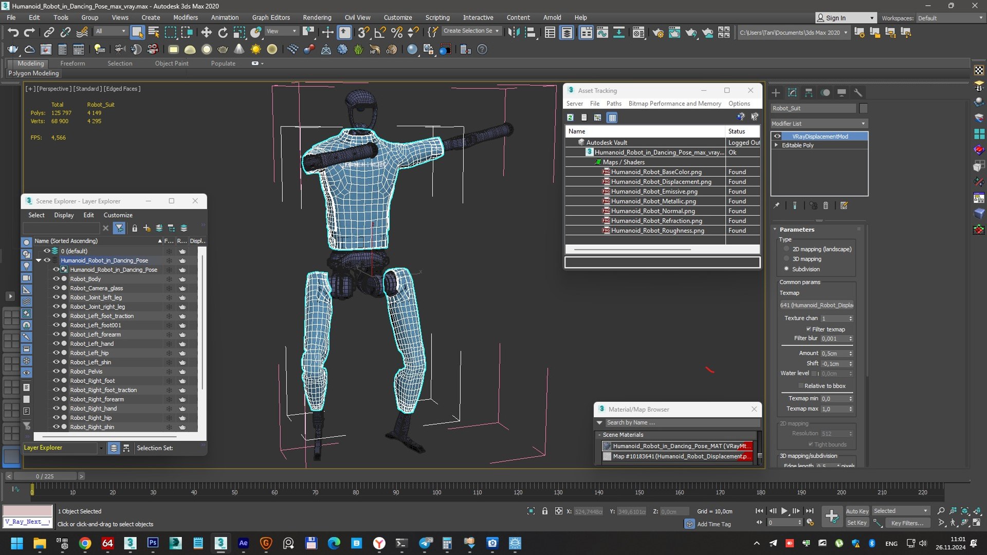 3D Model Humanoid Robot In Dancing Pose - TurboSquid 2319877