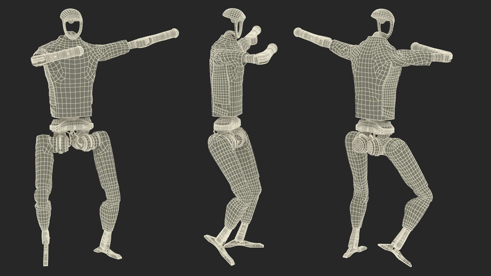 3D Model Humanoid Robot In Dancing Pose - TurboSquid 2319877