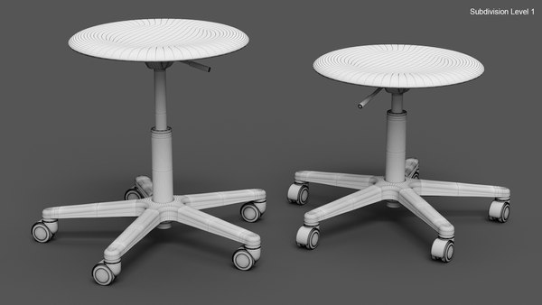 3D Lab Stool 01 - TurboSquid 1812110