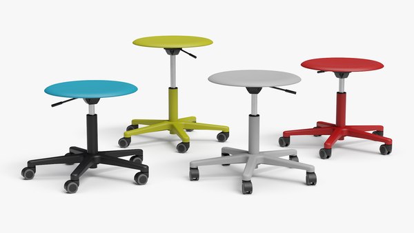 3D Lab Stool 01 - TurboSquid 1812110