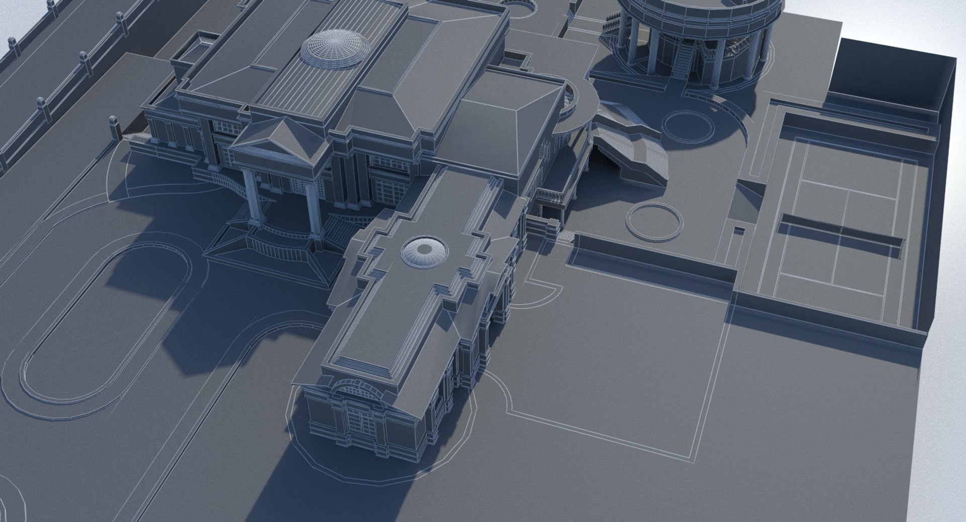 Luxurious Mansion V2 3D Model - TurboSquid 1336309