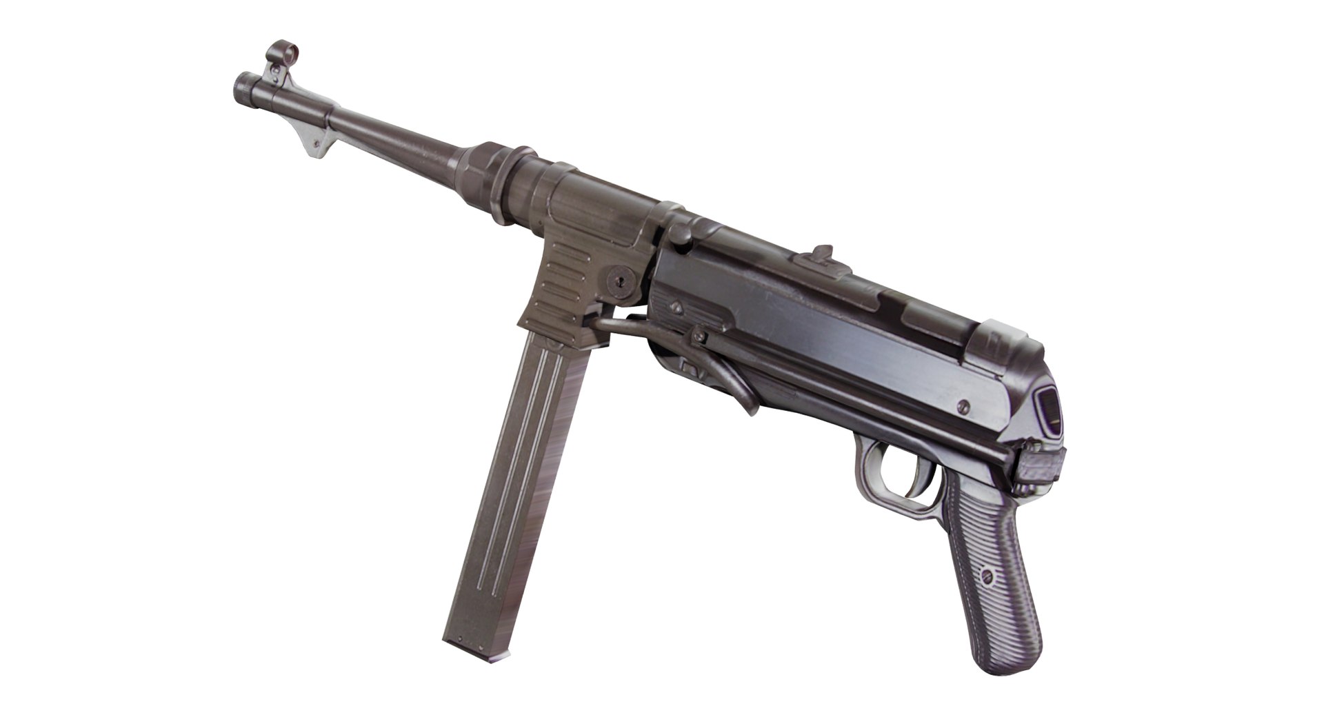 World War 2 German Gun MP40 3D Model - TurboSquid 2104979