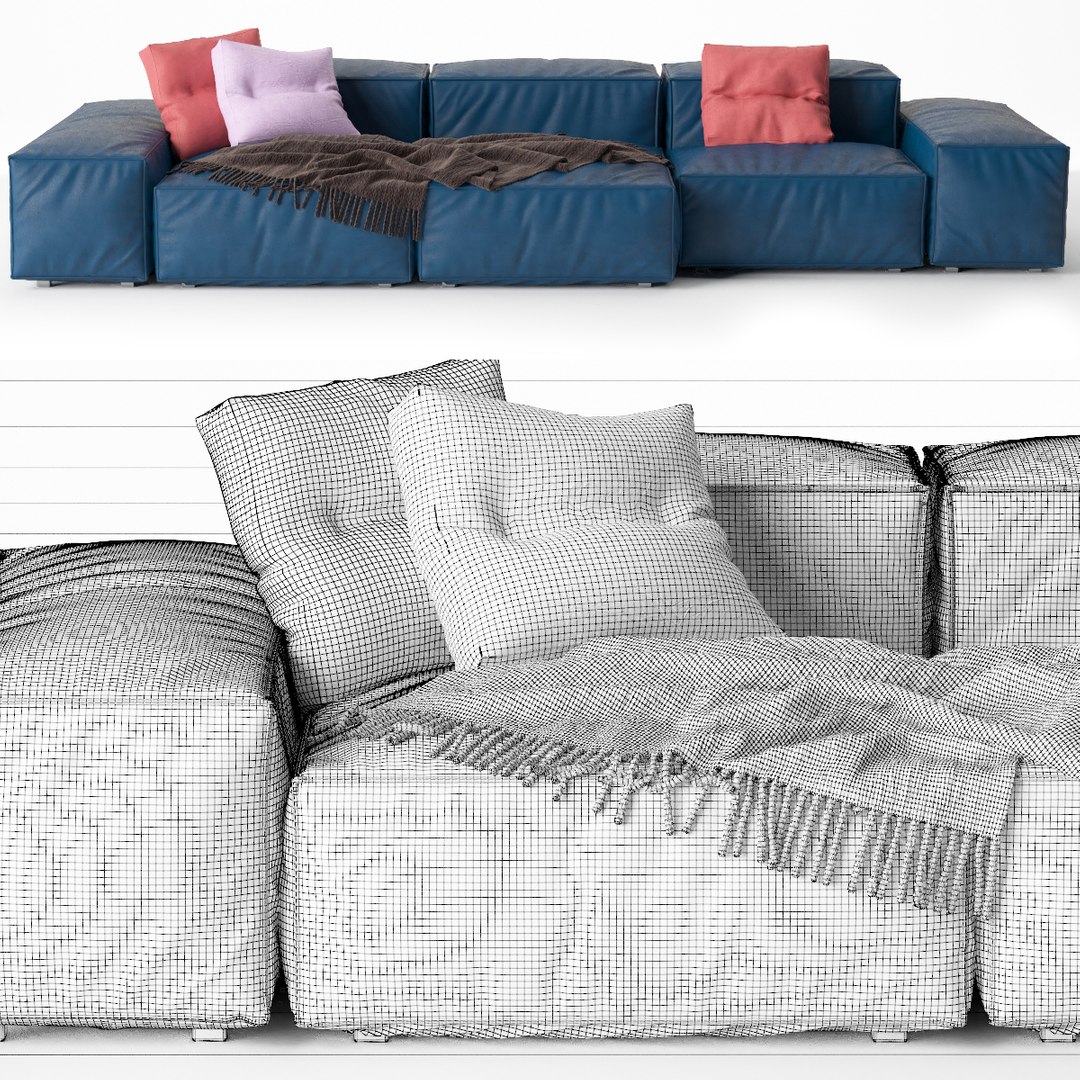 3D Living Divani Extrasoft - - TurboSquid 1451224