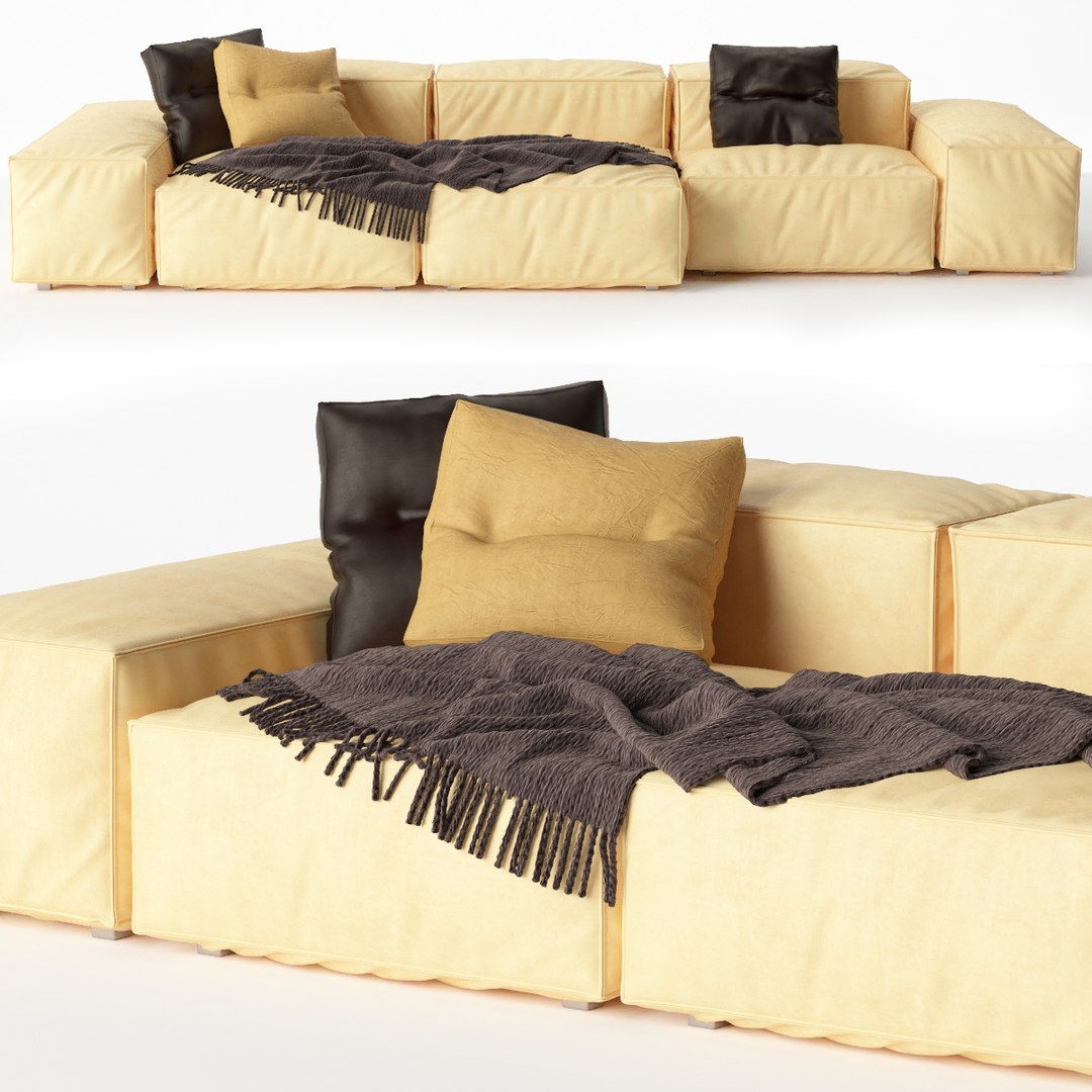 3D Living Divani Extrasoft - - TurboSquid 1451224