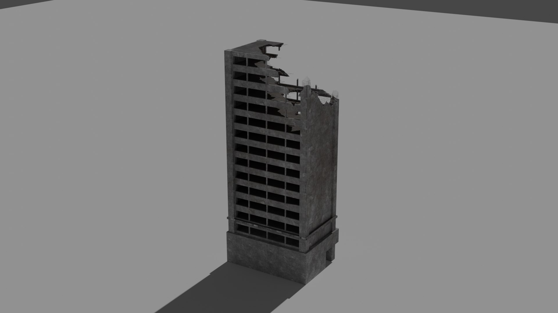 Broken Building 3D Model - TurboSquid 1831811
