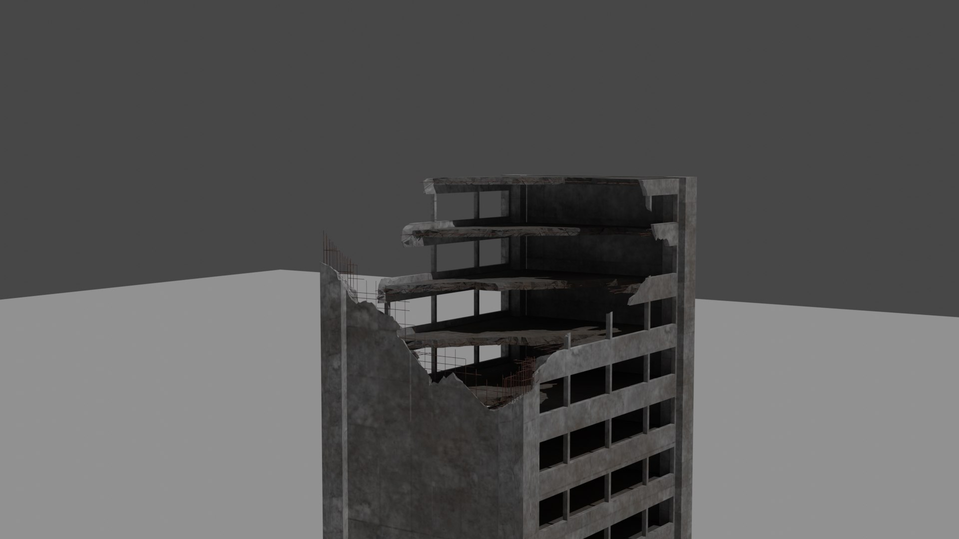 Broken Building 3D Model - TurboSquid 1831811