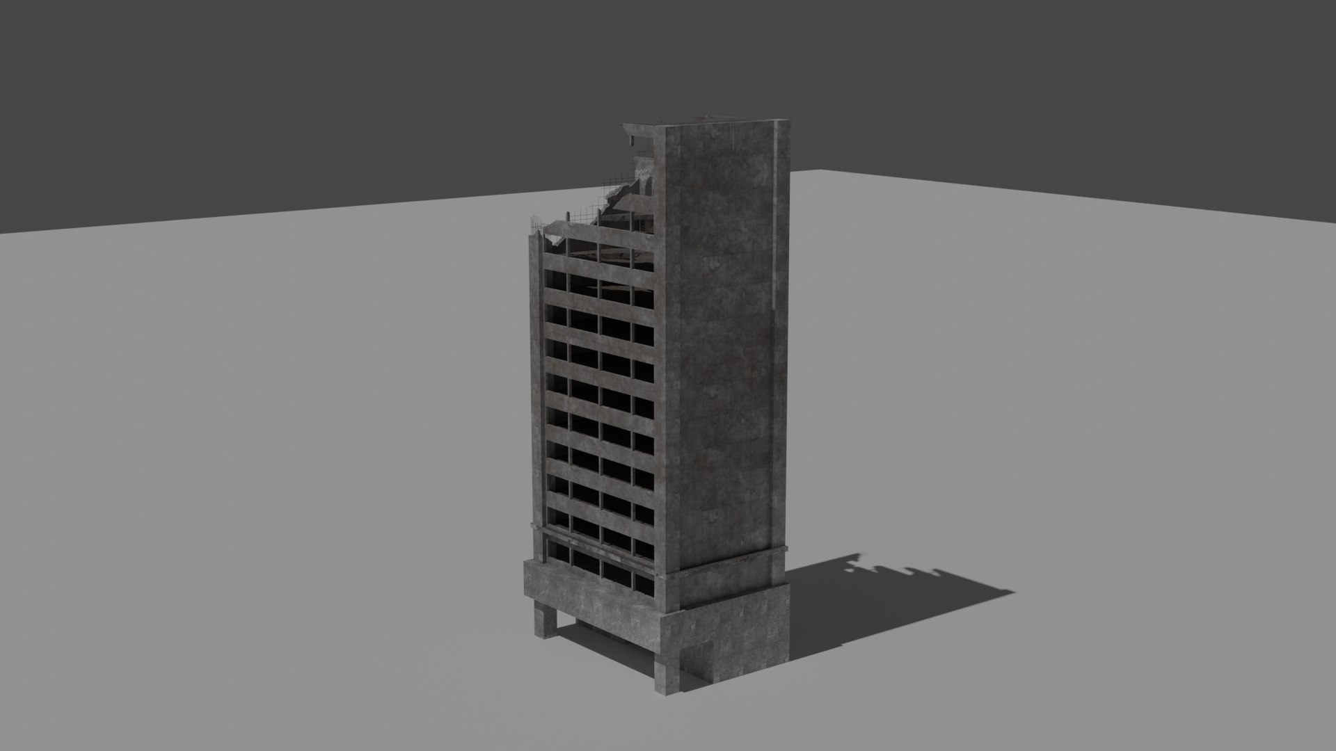 Broken Building 3D Model - TurboSquid 1831811