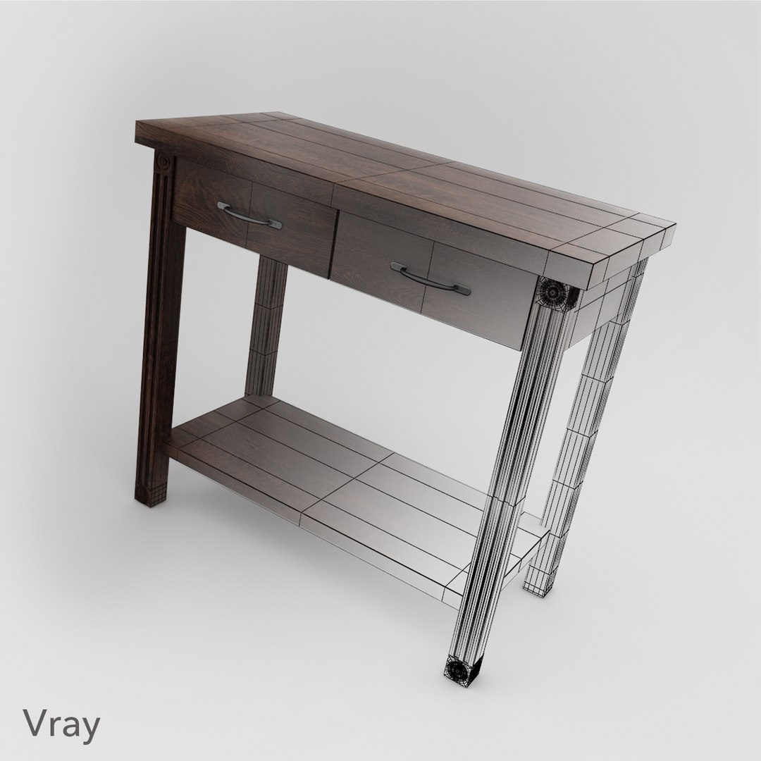 Console Table 3d Model