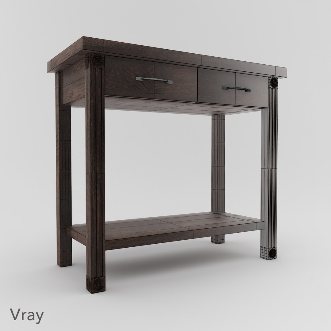 Console Table 3d Model