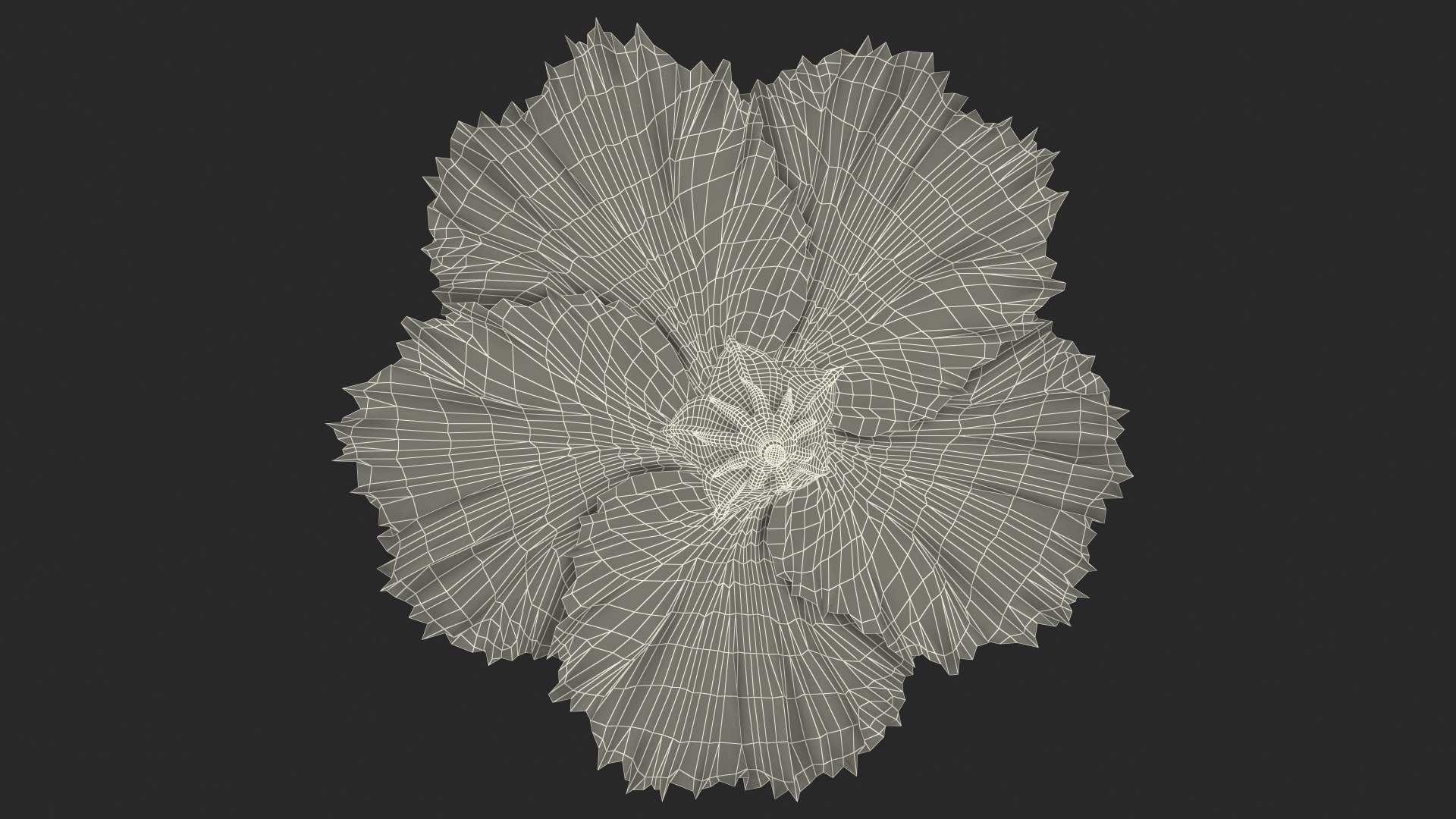 Blooming Red Hibiscus Flower Model - TurboSquid 1648907