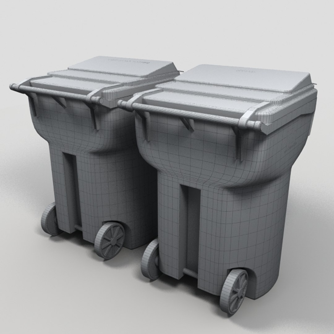 Garbage Bin 3ds