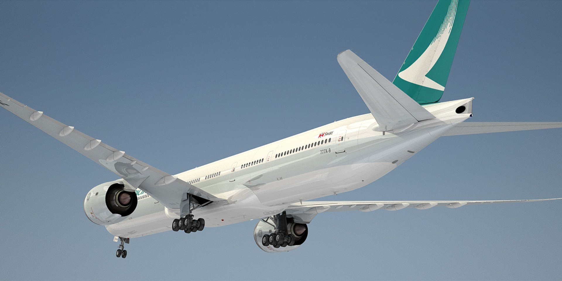 3D Boeing 777-9 Aircraft Cathay Pacific Model - TurboSquid 1506677