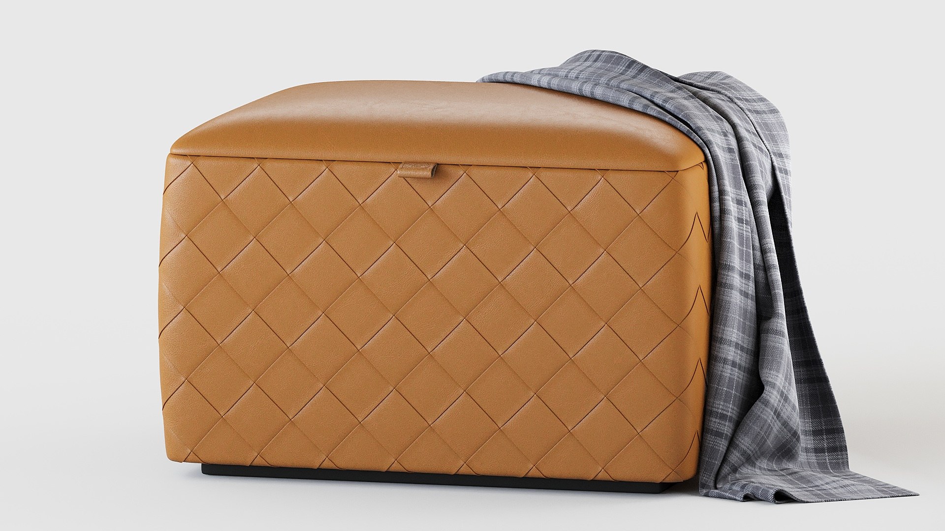 3D Model Poof Grant Ottoman Poltrona Frau - 60x45 - TurboSquid 2225454