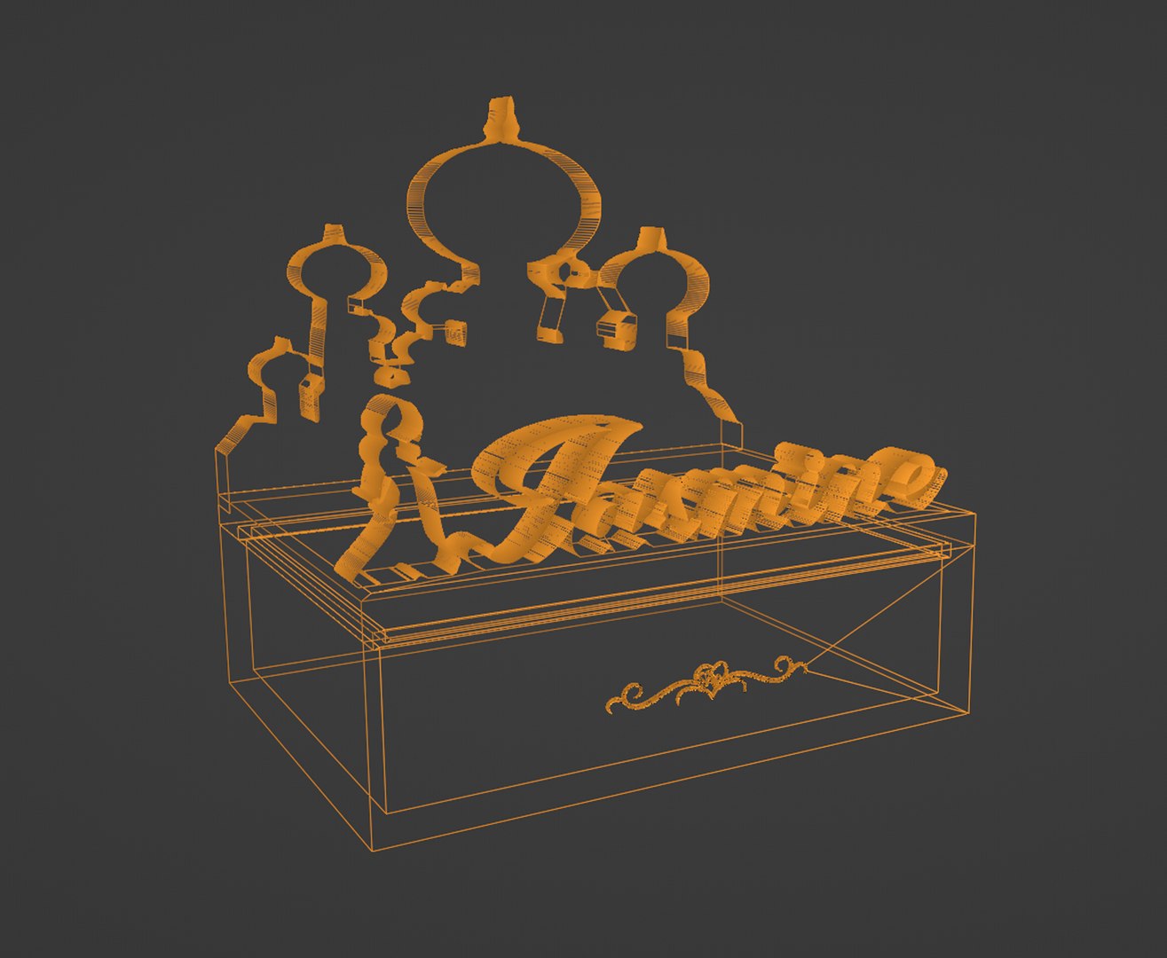3D Model Disney Princess Jasmine Box - TurboSquid 2226686