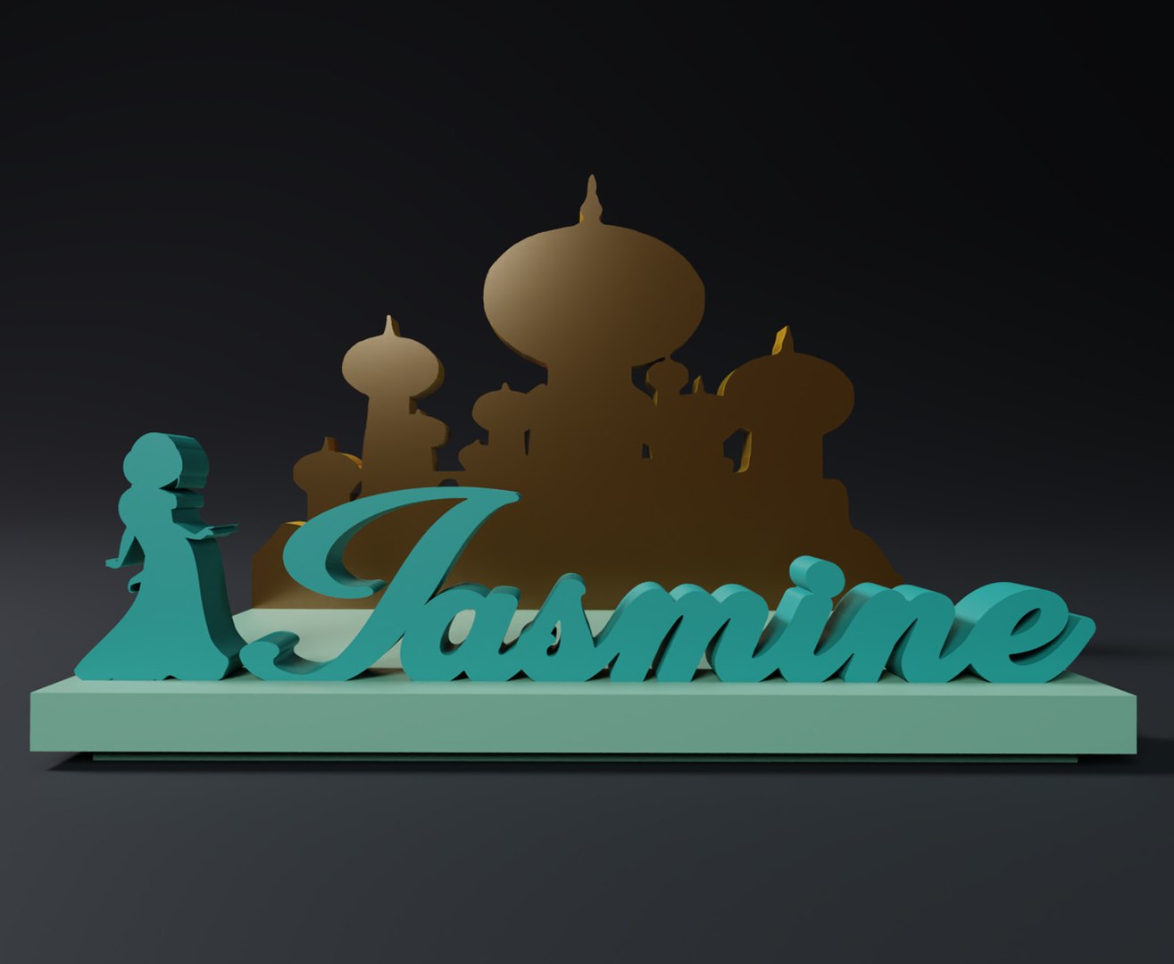 3D Model Disney Princess Jasmine Box - TurboSquid 2226686