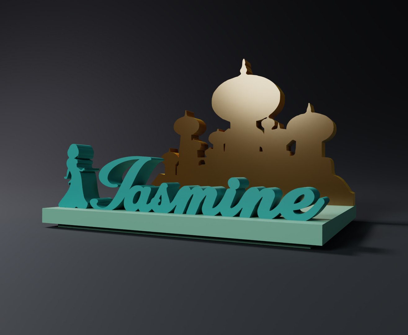 3D Model Disney Princess Jasmine Box - TurboSquid 2226686