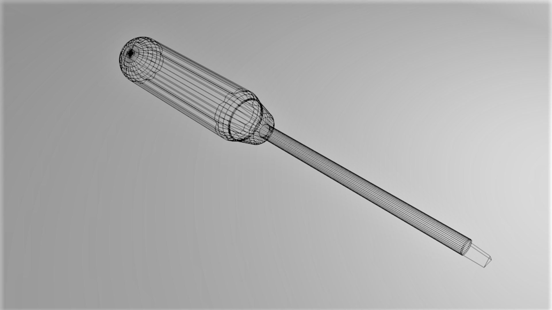 3D Screw Driver Triangle Tip - TurboSquid 1591990