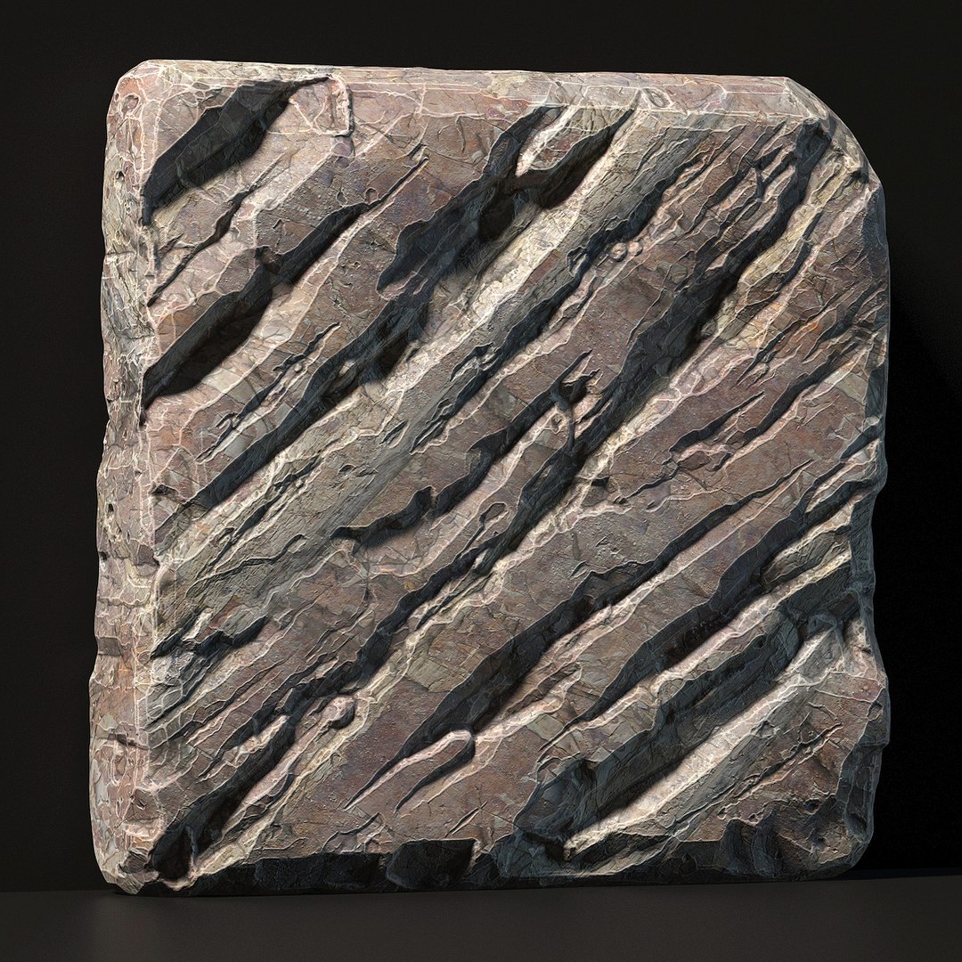 3D Rock Slab Stone - TurboSquid 1513952