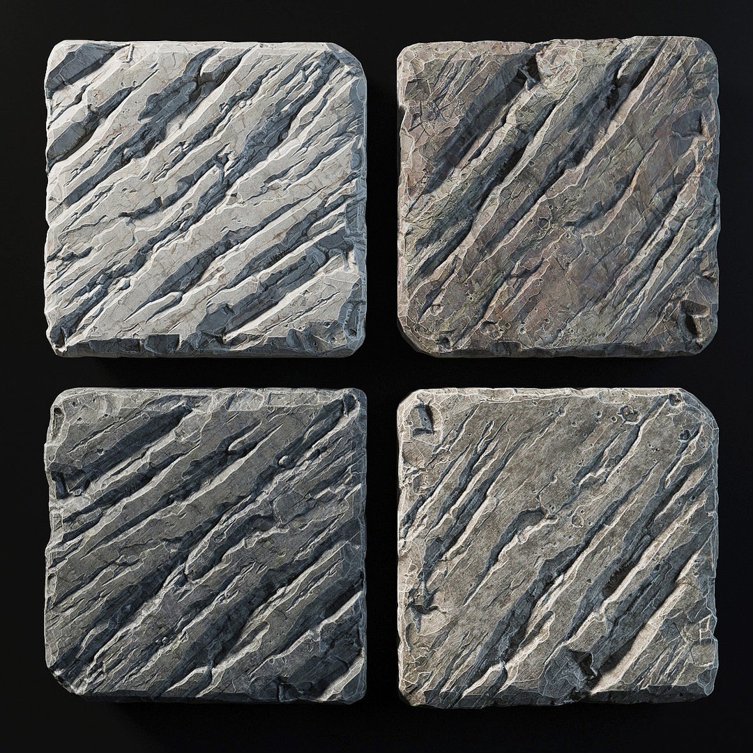 3D Rock Slab Stone - TurboSquid 1513952