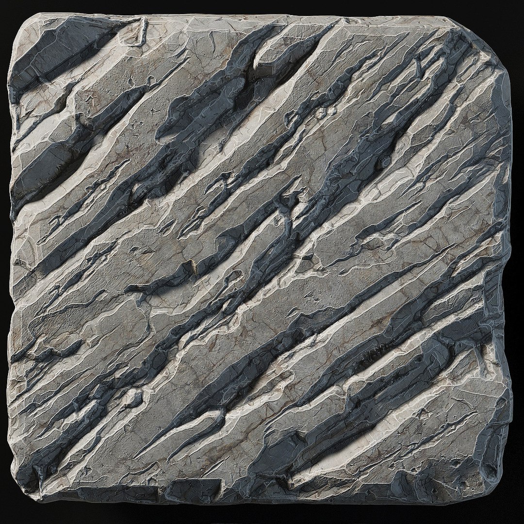 3D Rock Slab Stone - TurboSquid 1513952