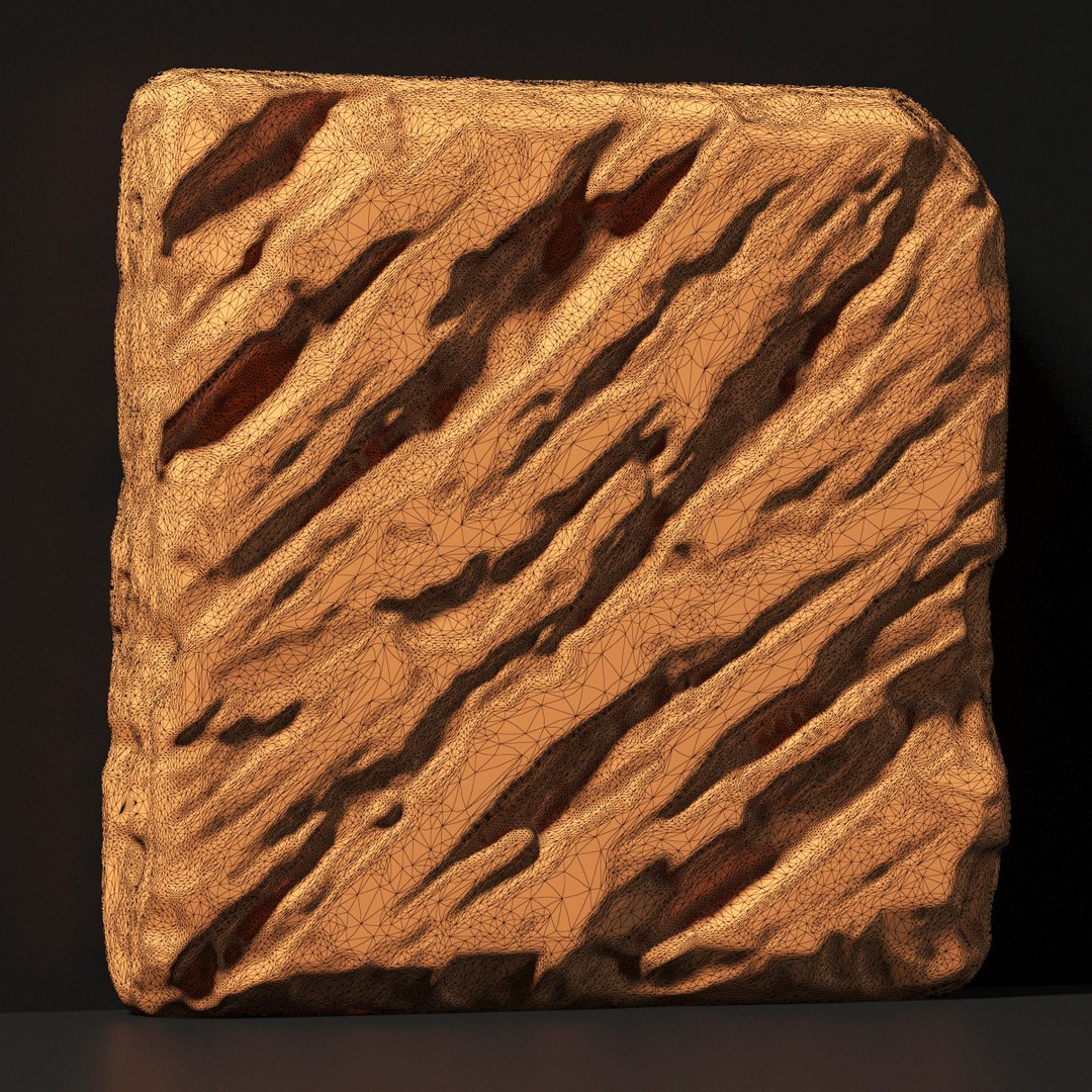 3D Rock Slab Stone - TurboSquid 1513952
