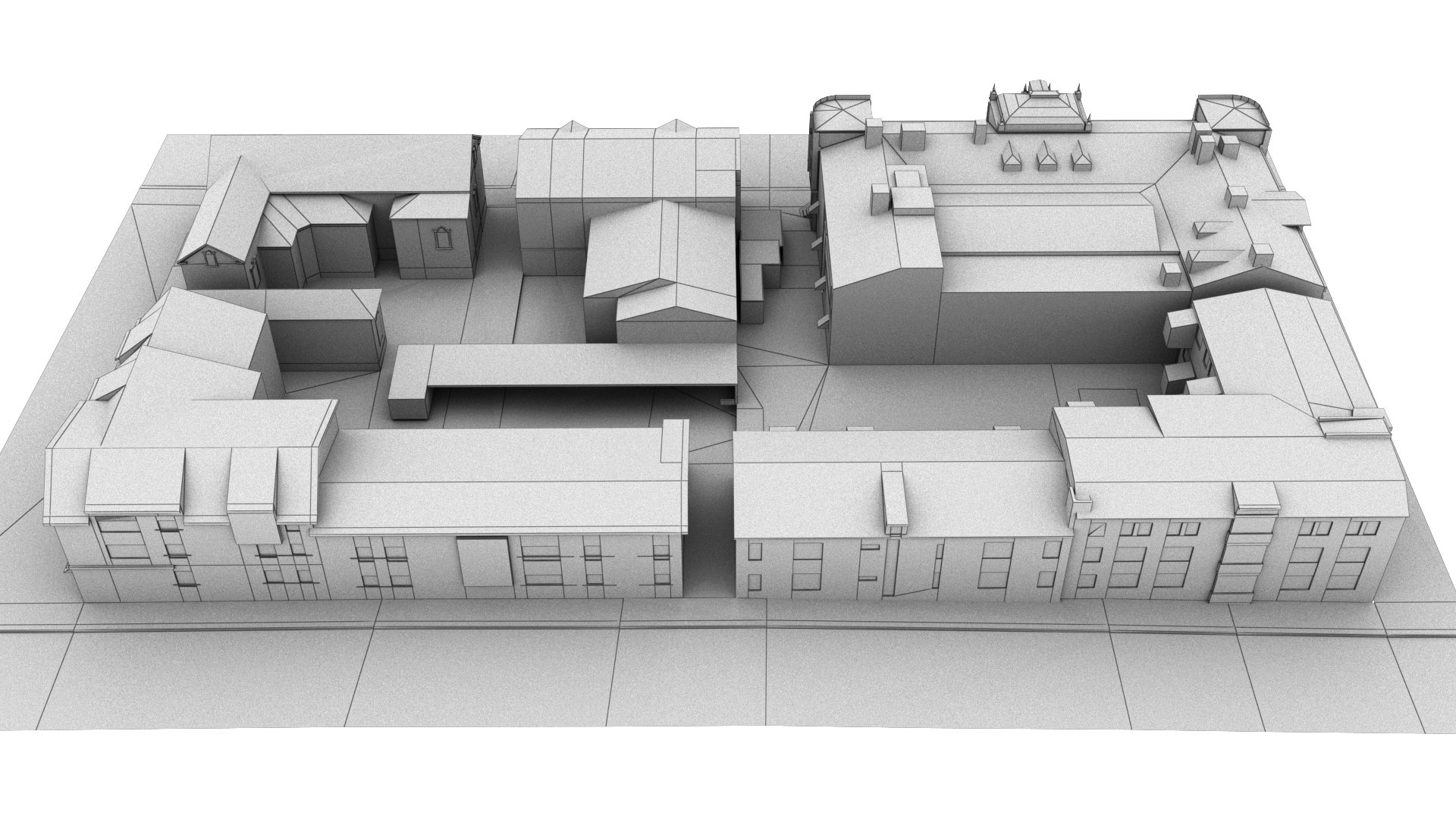CITY BUILDING LOW POLY PP 01 3D Model - TurboSquid 2212428