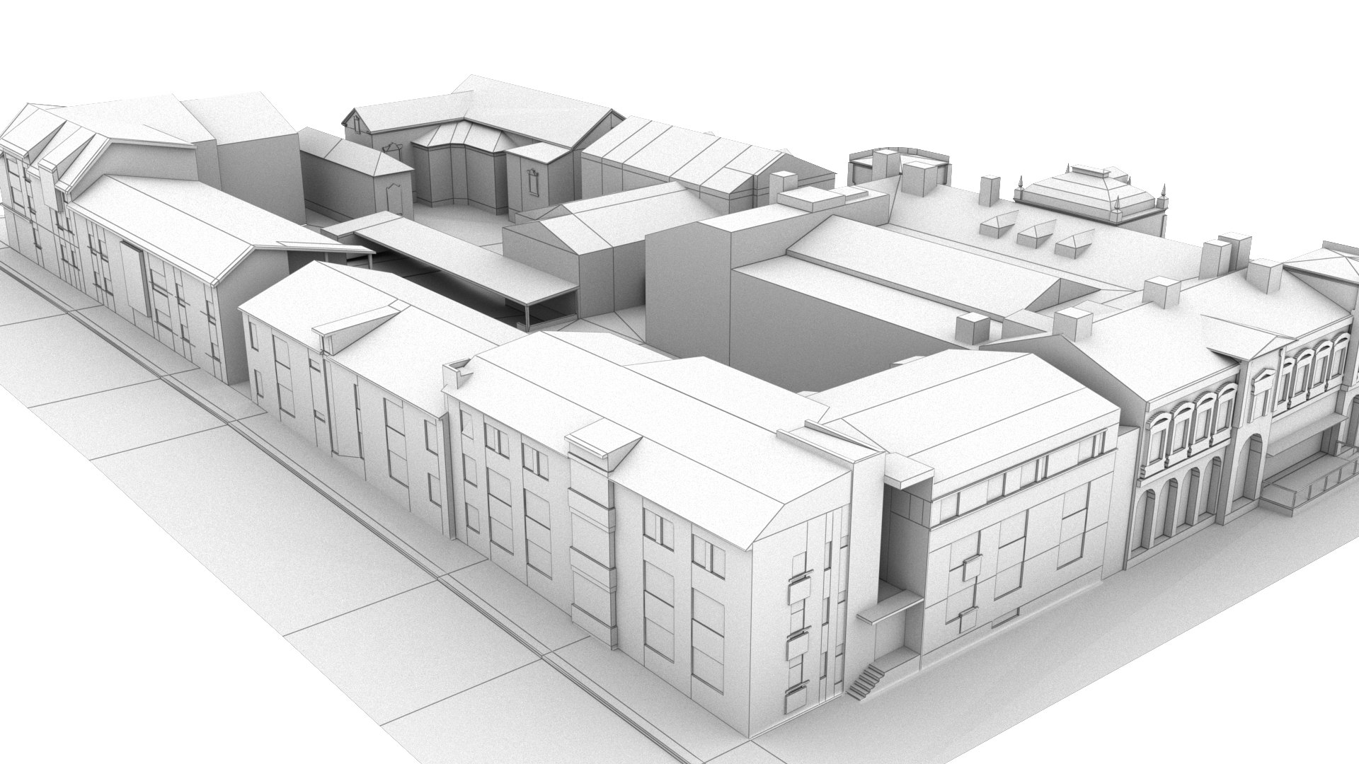 CITY BUILDING LOW POLY PP 01 3D Model - TurboSquid 2212428